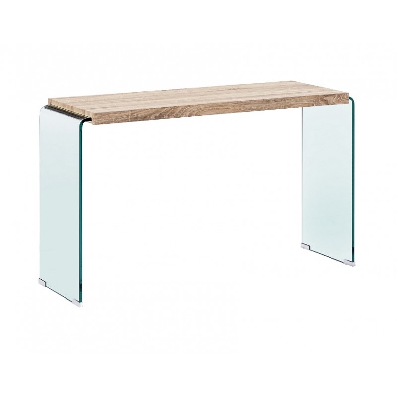 Consola YOLANDA, madera, cristal, 120x40 cms